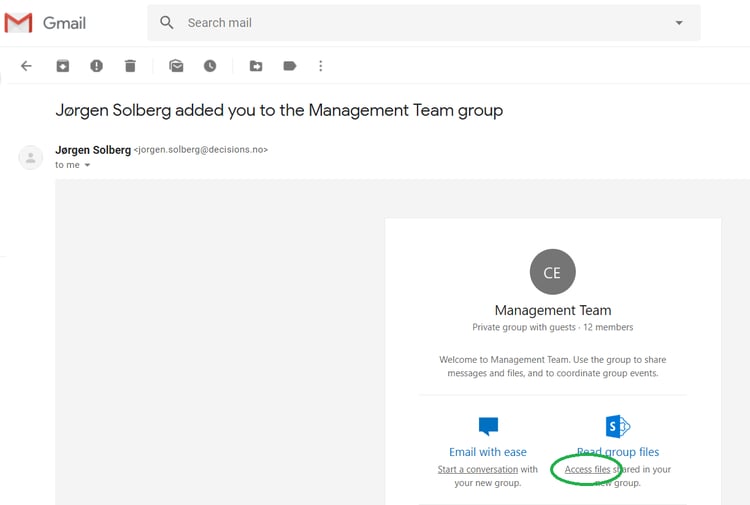 Get access to Decisions as an external team or group member (non ...