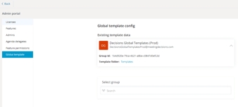 Deploying global custom templates