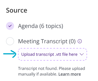 How to Manually Upload Your Meeting Transcript for Meeting Recap and AI ...