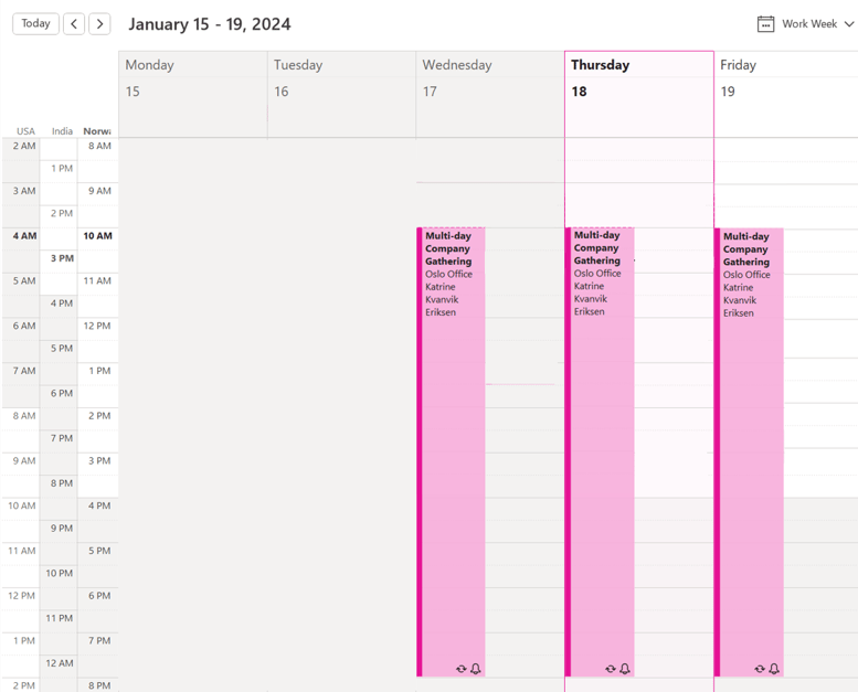 How to set up multi-day meetings in Decisions | Outlook