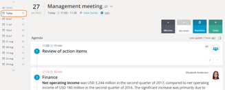 Create Standing Agendas for Meeting Series (Recurring Meetings)