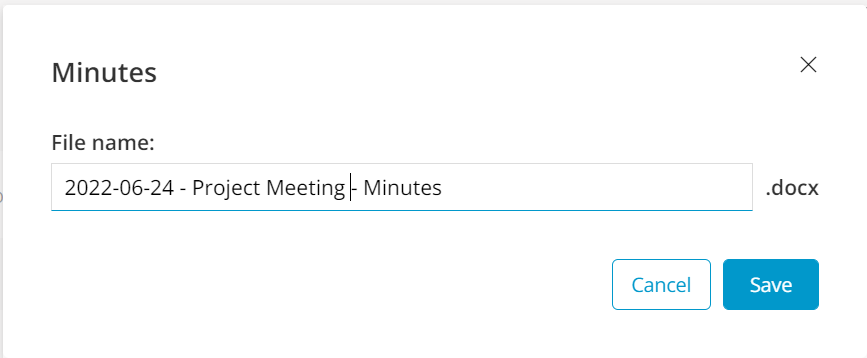 Create meeting minutes in Microsoft Word