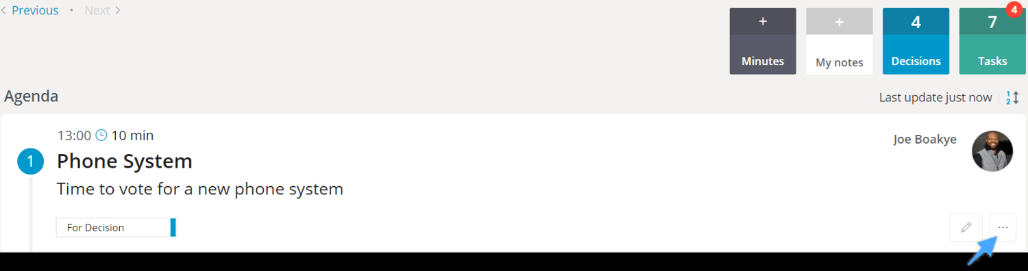 How to Vote during a meeting