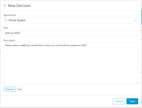 How to Vote during a meeting