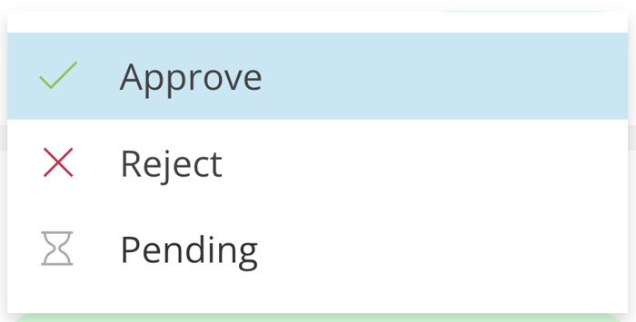 Structured Approvals for Attendee - Approval of decisions